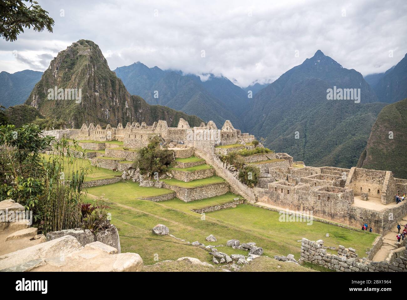 Machu Picchu in the Andes mountains of Peru Stock Photo - Alamy