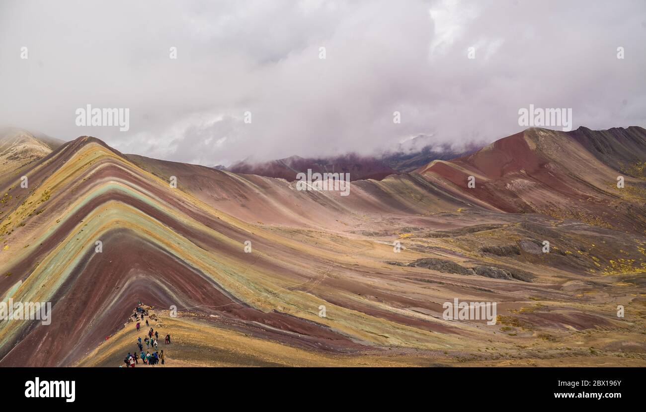 The Rainbow Mountains in Peru Stock Photo - Alamy