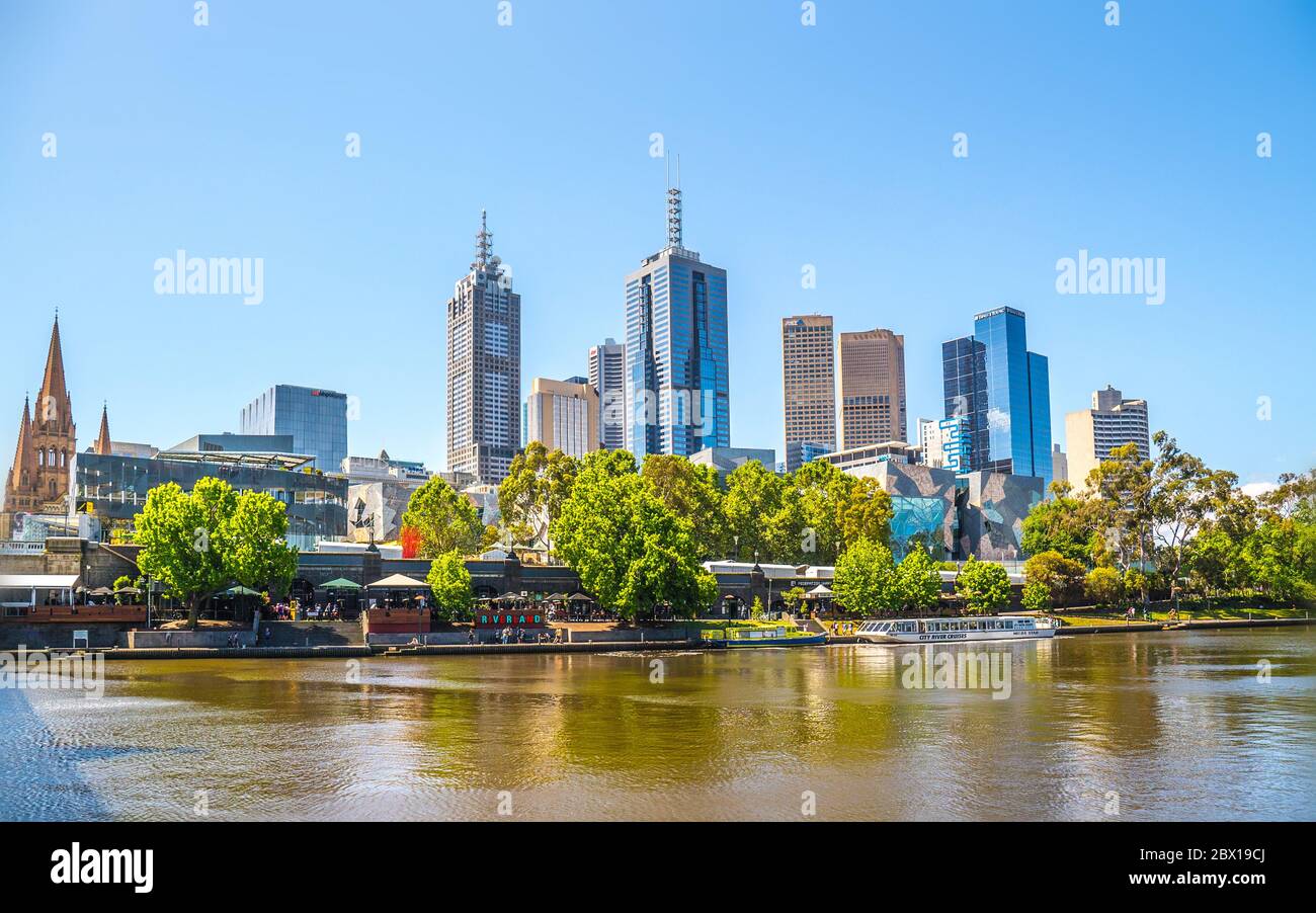 Melbourne city square australian city hi-res stock photography and ...