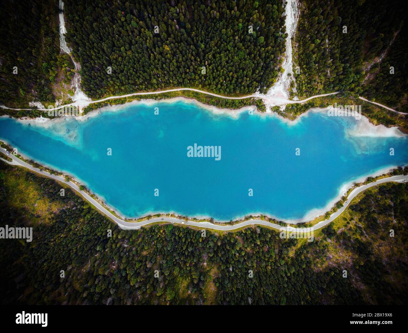 Drone view plansee lake summer hi-res stock photography and images - Alamy