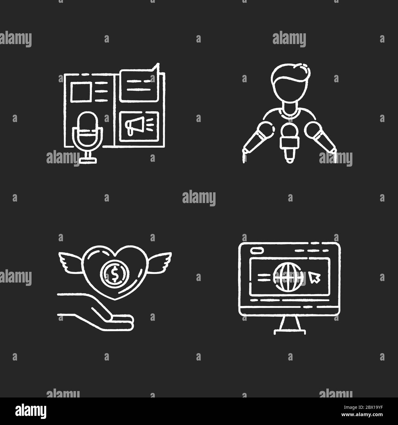 Press conference on board Stock Vector Images - Alamy