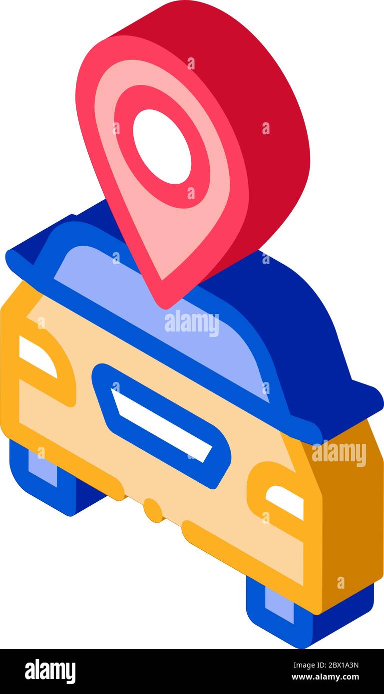 Geolocation Machines Logo isometric icon vector illustration Stock Vector Image & Art - Alamy