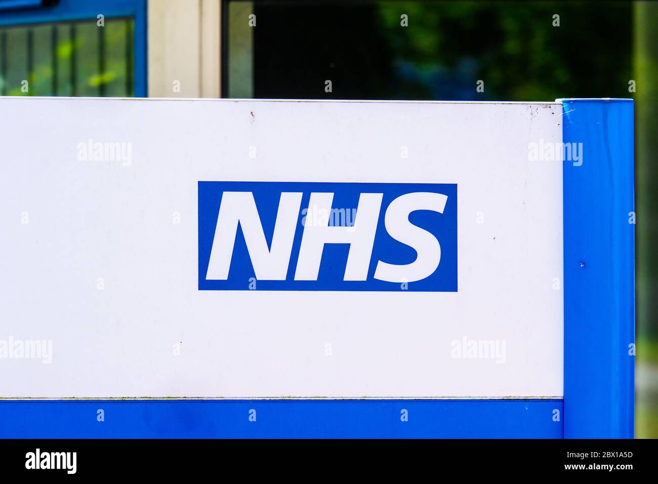 A close-up of the NHS - National Health Service logo Stock Photo - Alamy