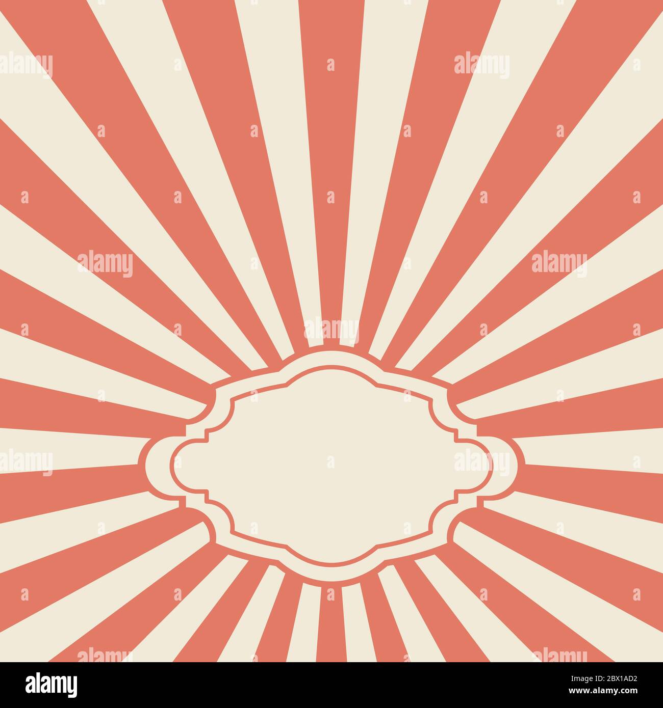 Sunlight retro faded background with vintage frame for text. Pale red ...
