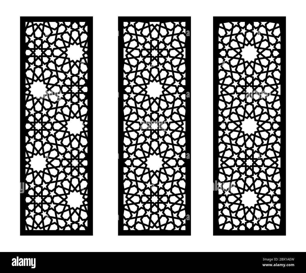 Laser cut vector panel, screen, fence, divider. Cnc decorative pattern ...