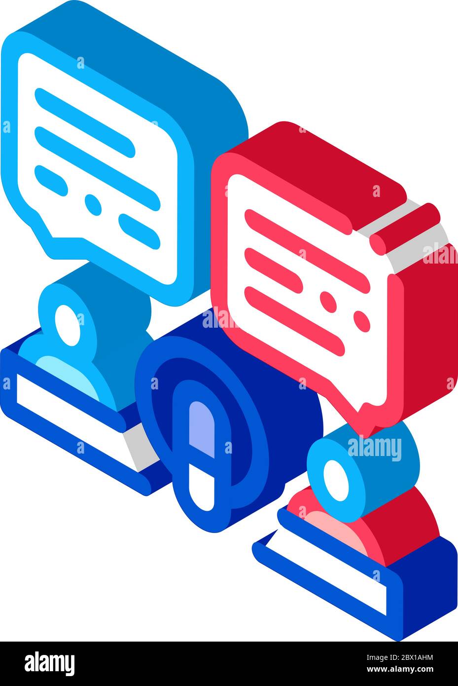 Hosts Talk In Microphone isometric icon vector illustration Stock ...