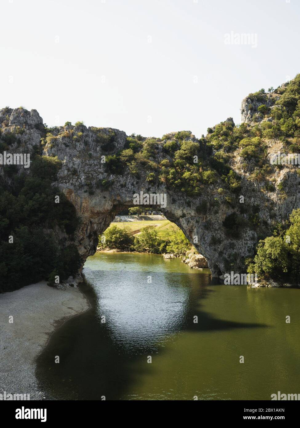 Famous natural bridge Pont d'Arc Stock Photo - Alamy