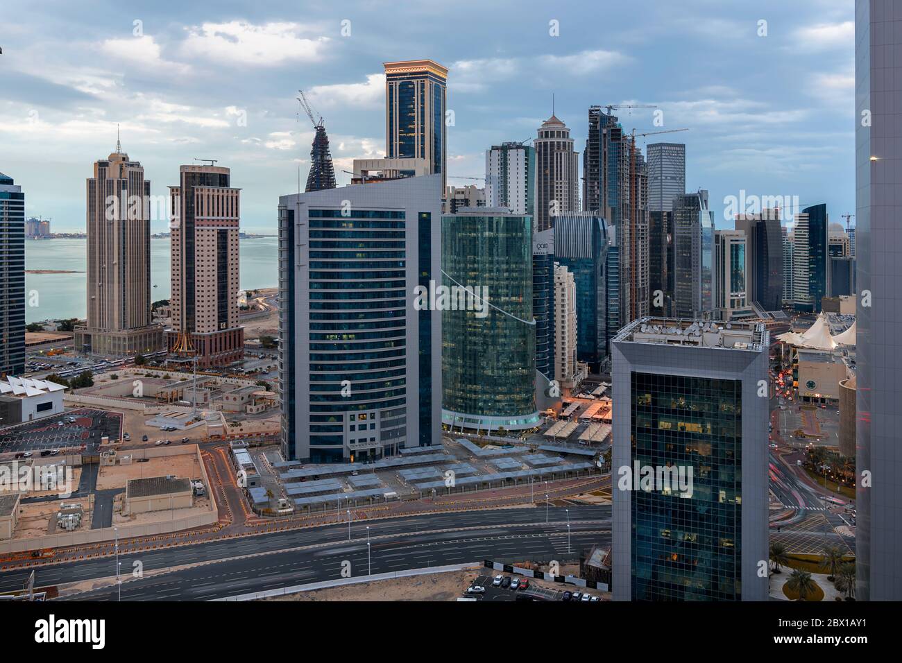 Doha map hi-res stock photography and images - Alamy
