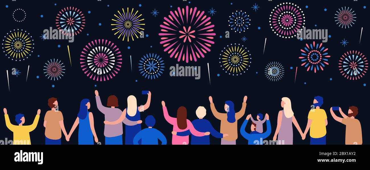 Cartoon people crowd hi-res stock photography and images - Alamy