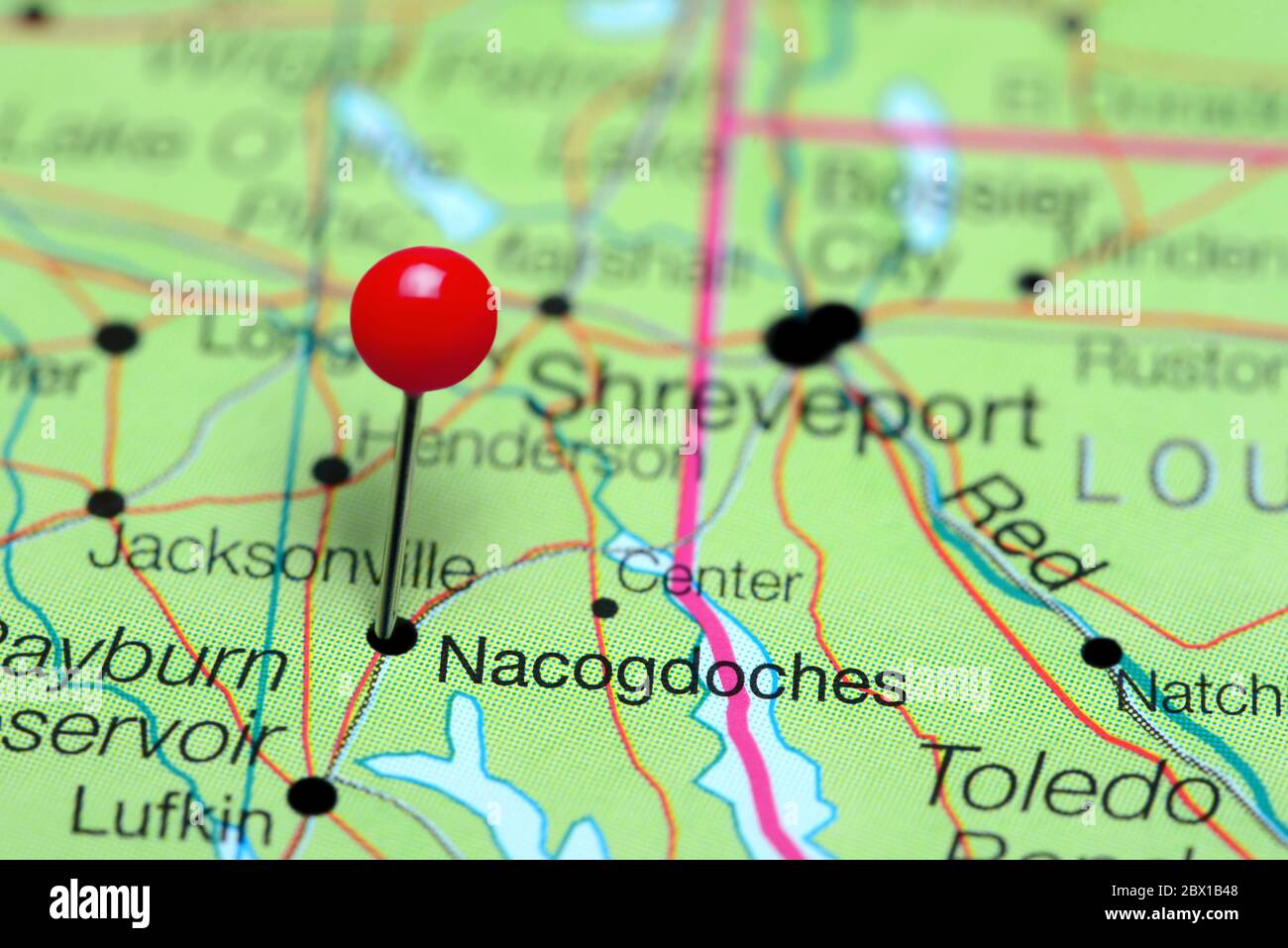 Map of nacogdoches hi-res stock photography and images - Alamy