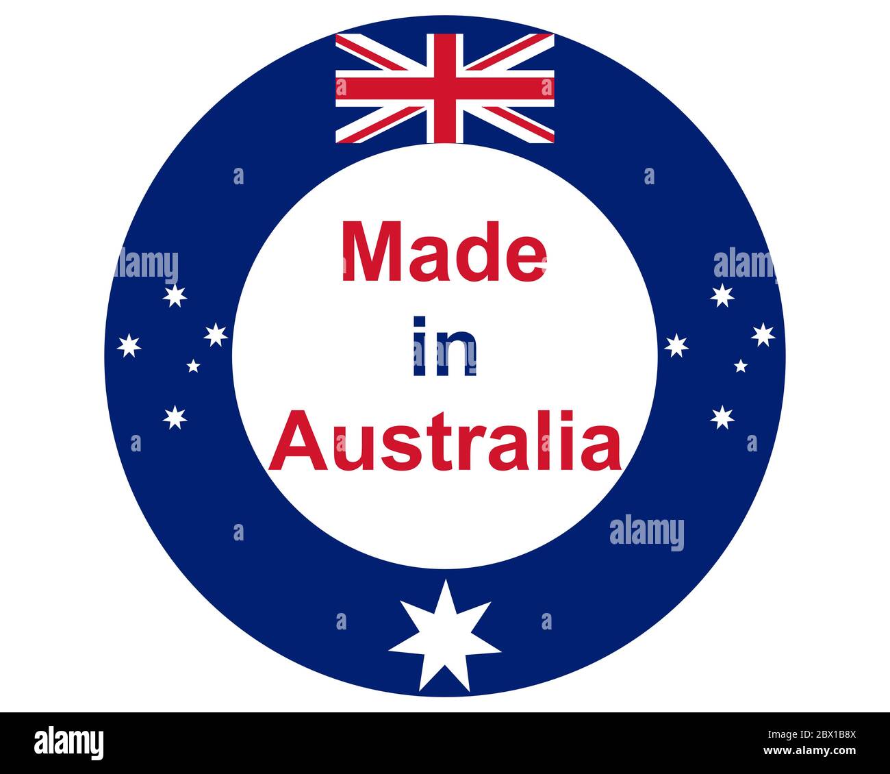 Quality seal made in Australia Stock Photo - Alamy