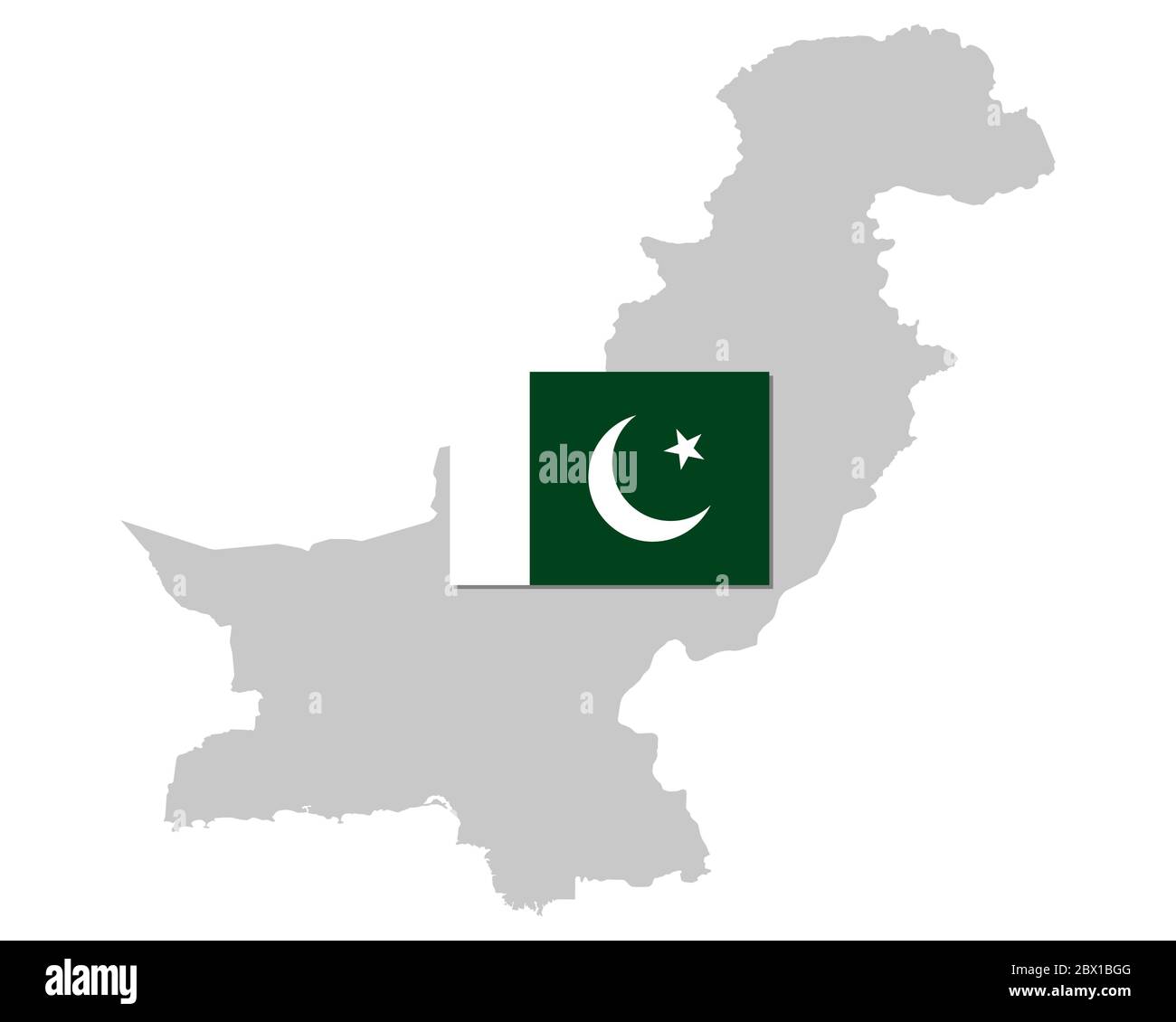 Flag and map of Pakistan Stock Photo - Alamy