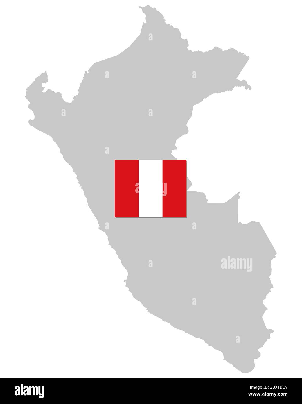 Flag and map of Peru Stock Photo - Alamy