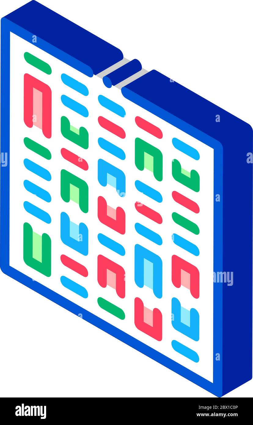 Paternity Genetics Test isometric icon vector illustration Stock Vector ...