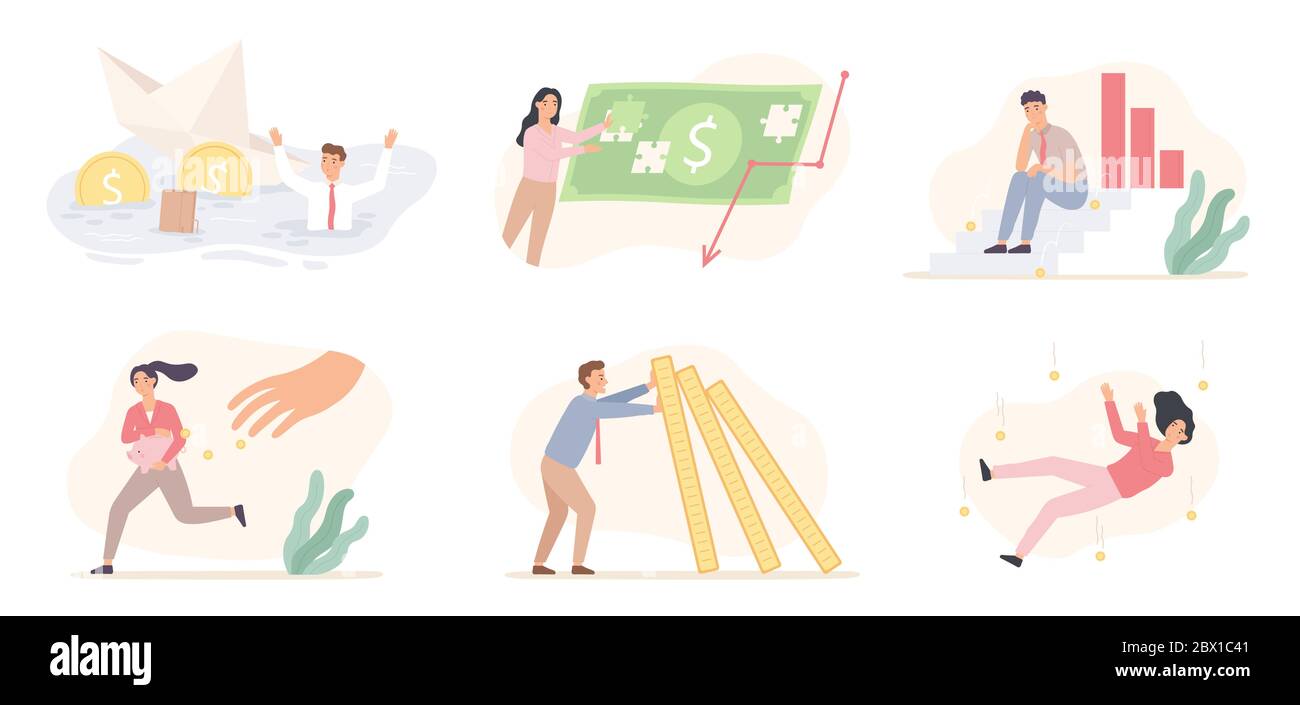 Economic crisis cartoon hi-res stock photography and images - Alamy