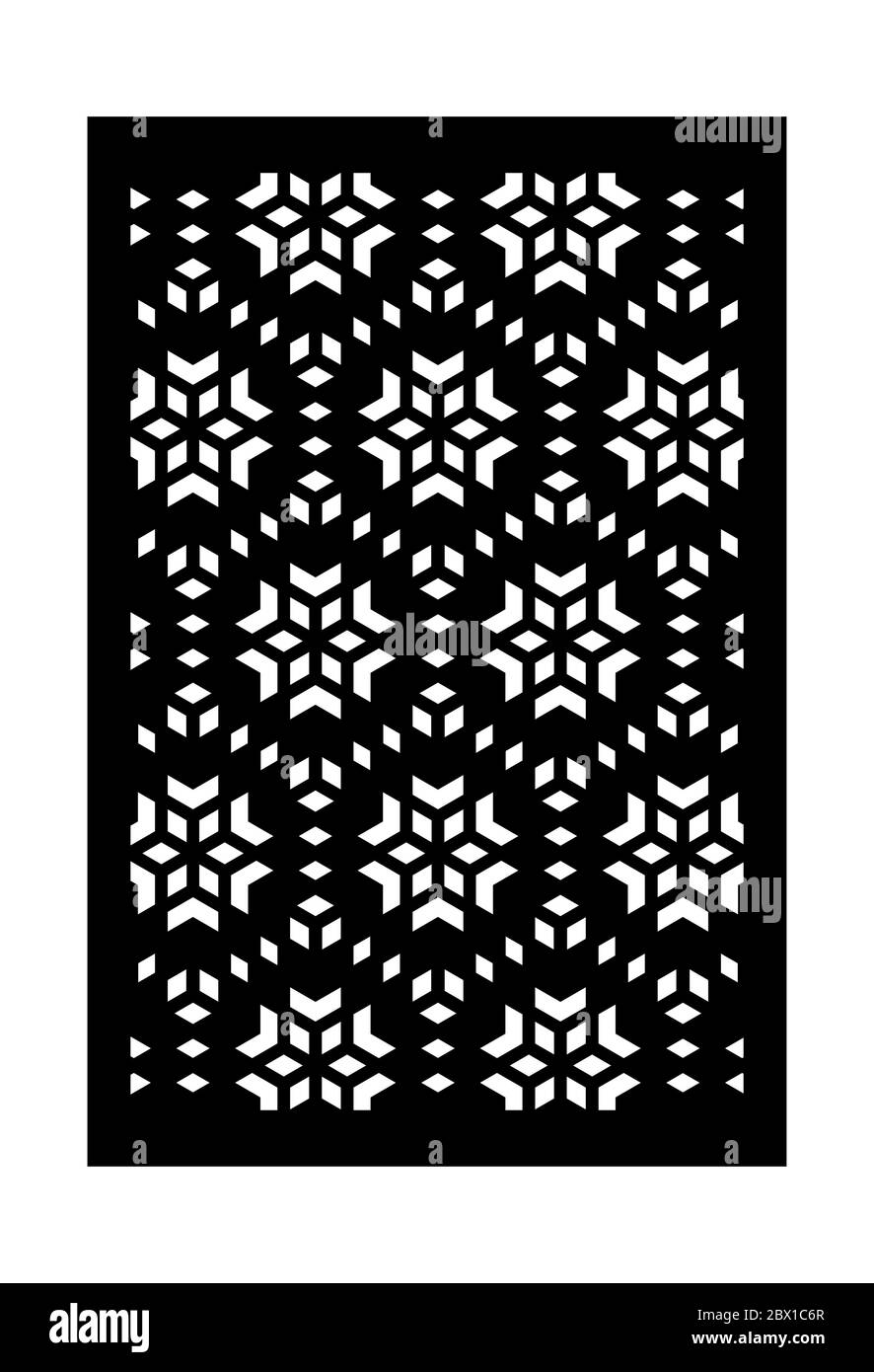 Shade screen, privacy fence template. Laser cut vector panel, screen ...