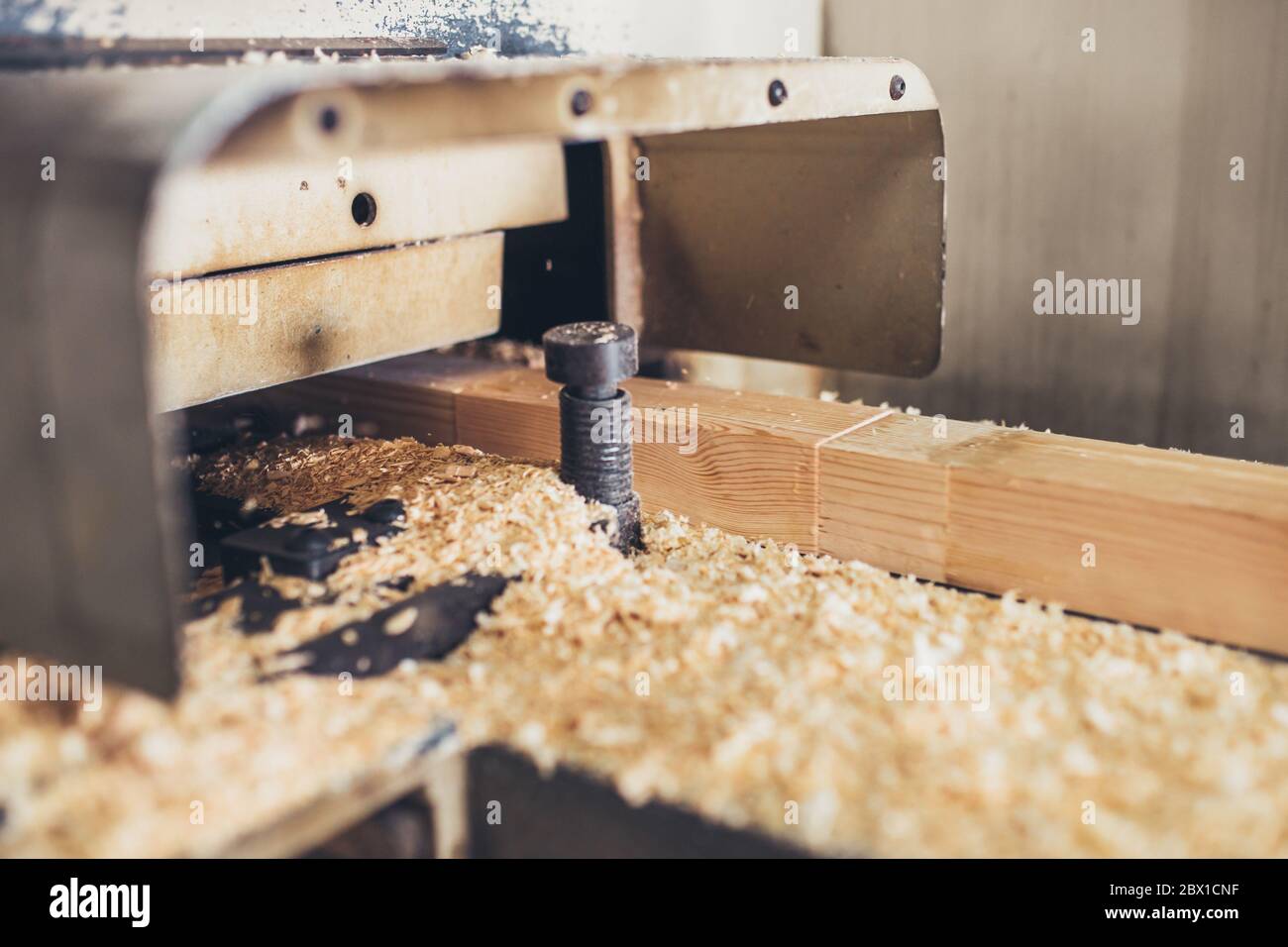 Woodworking factory - the production of building materials from timber ...