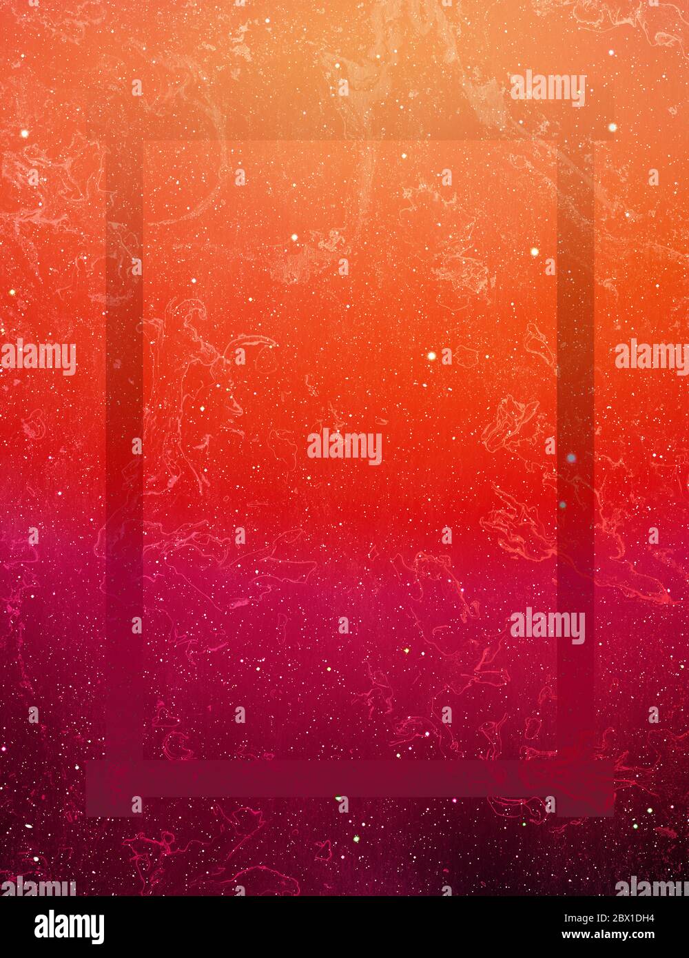 Gradient Frame With Shining Stars On Cosmic Galaxy Background. For Wall ...