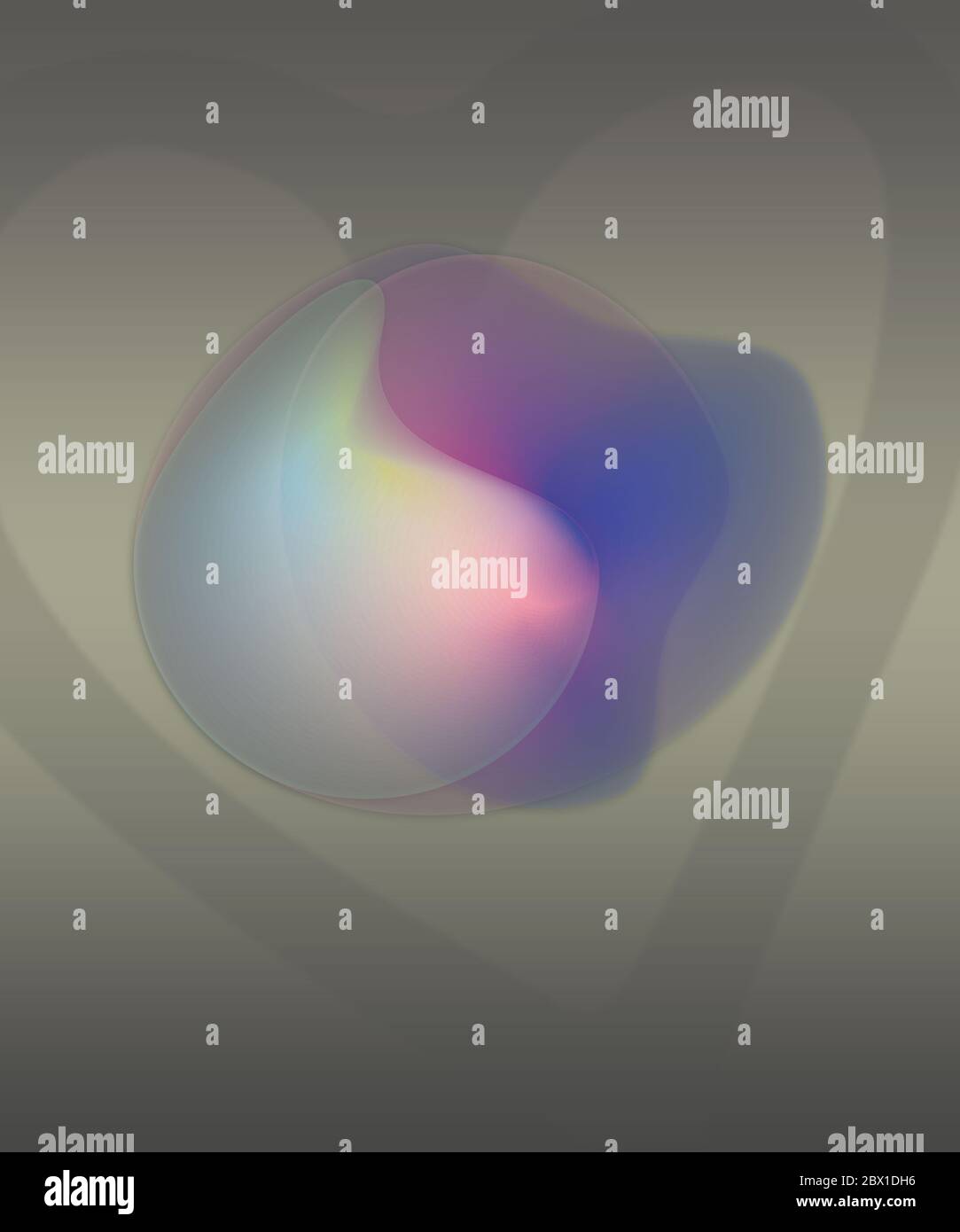 Colorful Gradient Shape In The Centre Of Heart With Gray Gradient ...