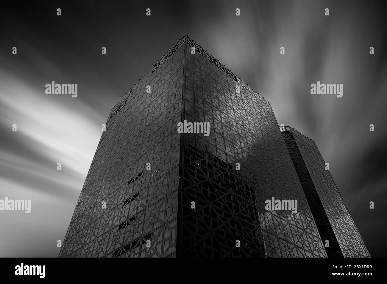 Beautiful architect of building in monochrome Stock Photo - Alamy