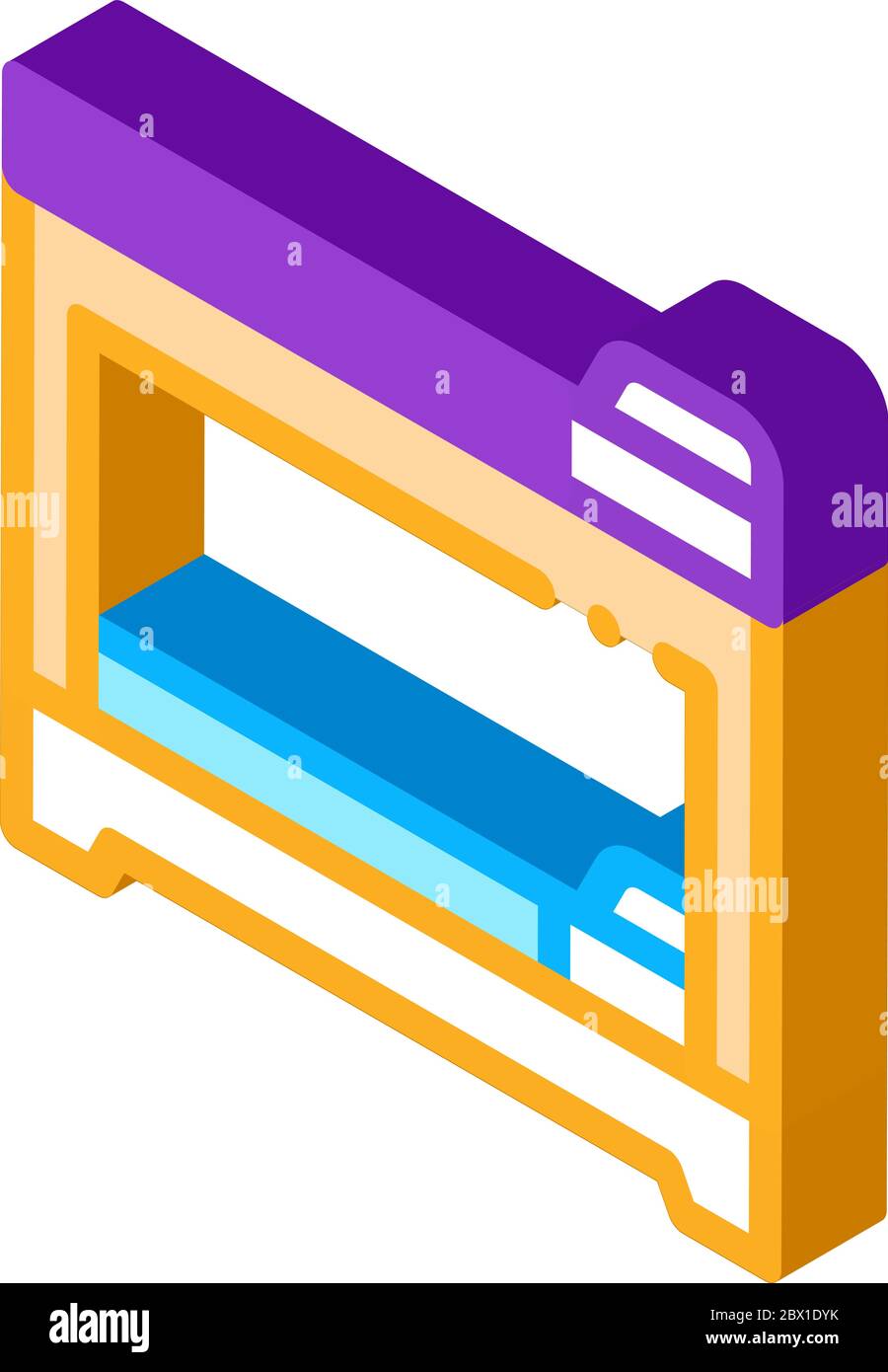 Bunk Bed Sleeping Time isometric icon vector illustration Stock Vector Image & Art - Alamy