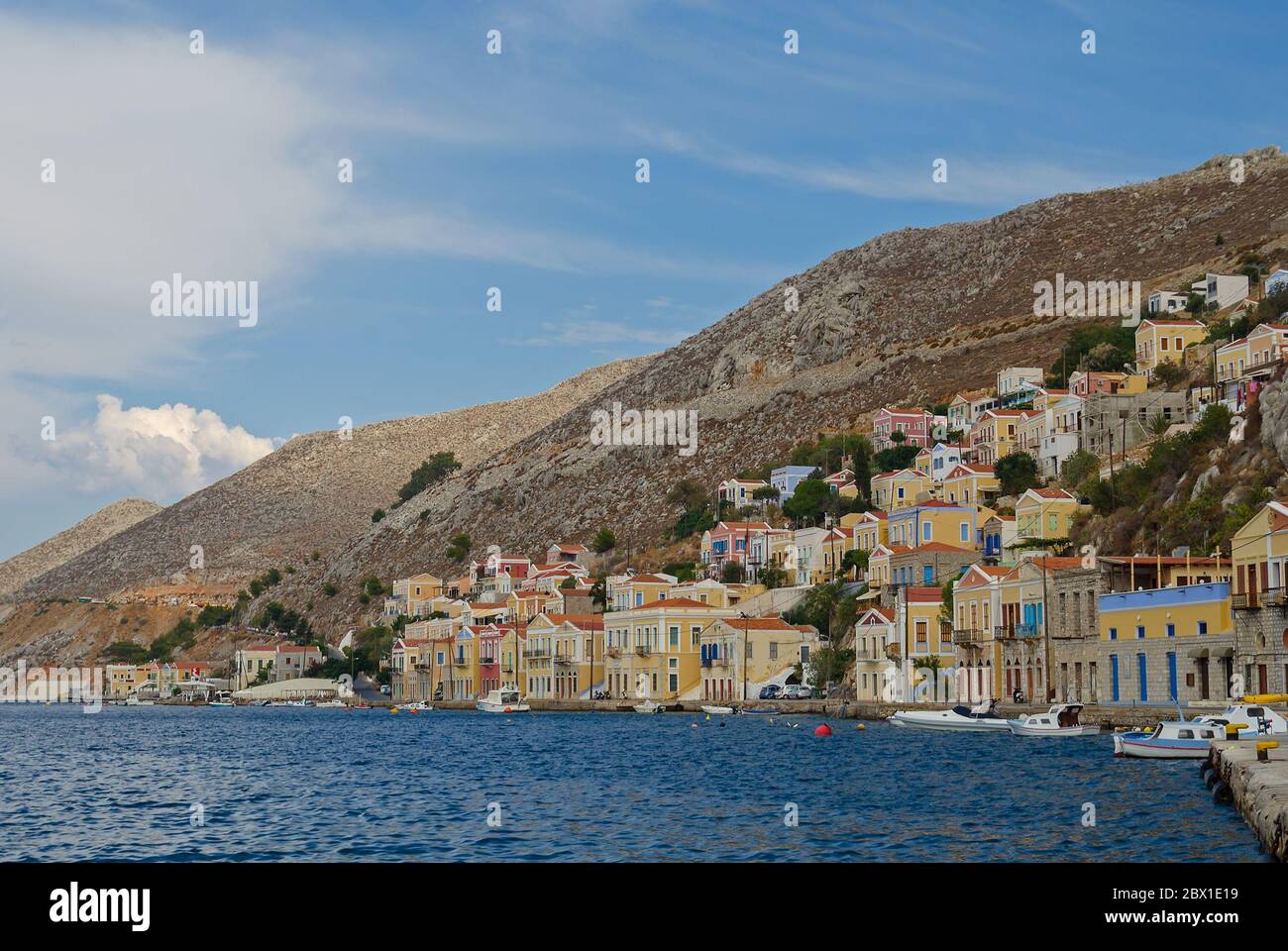 Harbour in Symi Town, Simi Island, Greece Stock Photo - Alamy