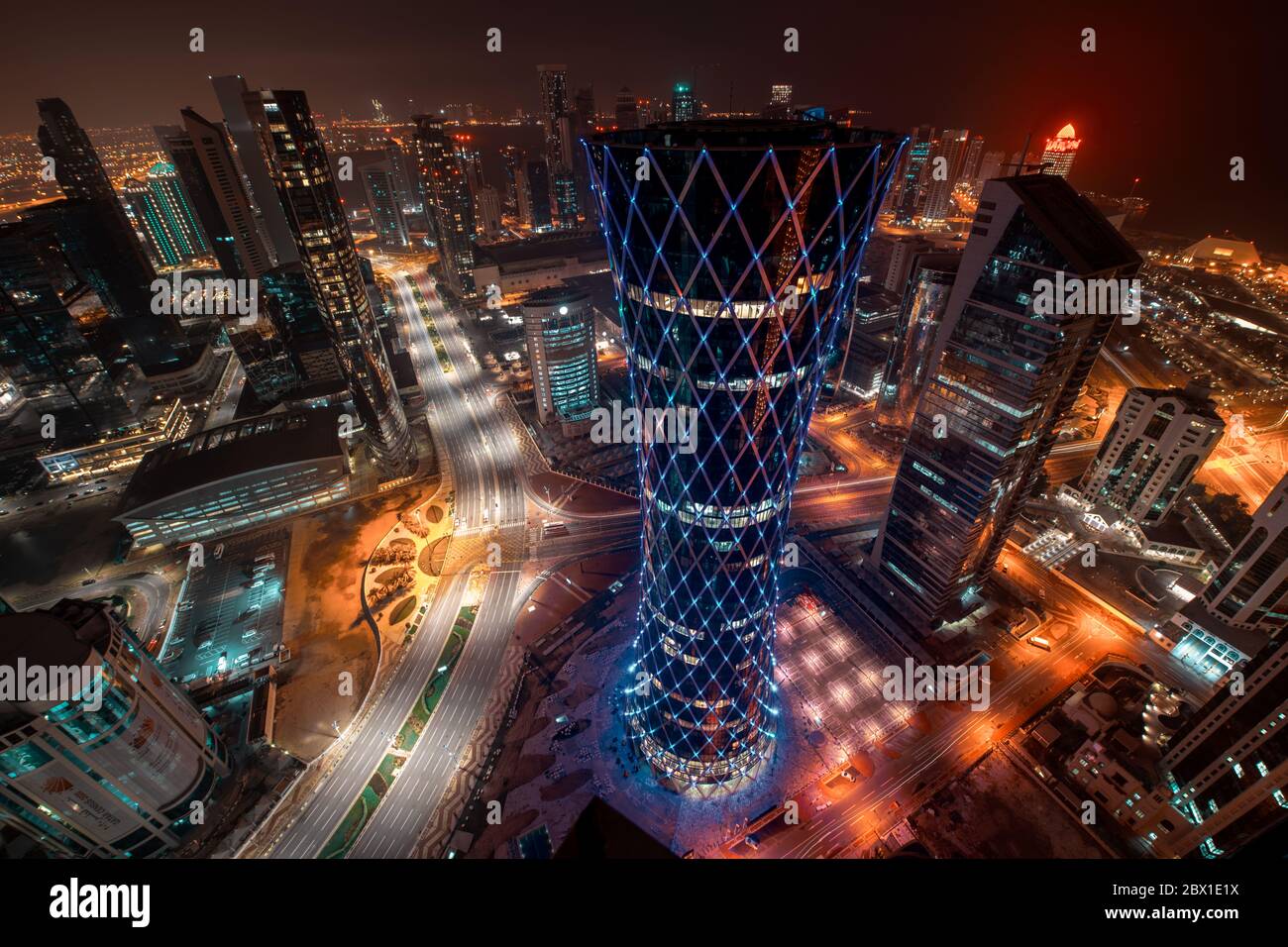 Qatar city aerial hi-res stock photography and images - Alamy