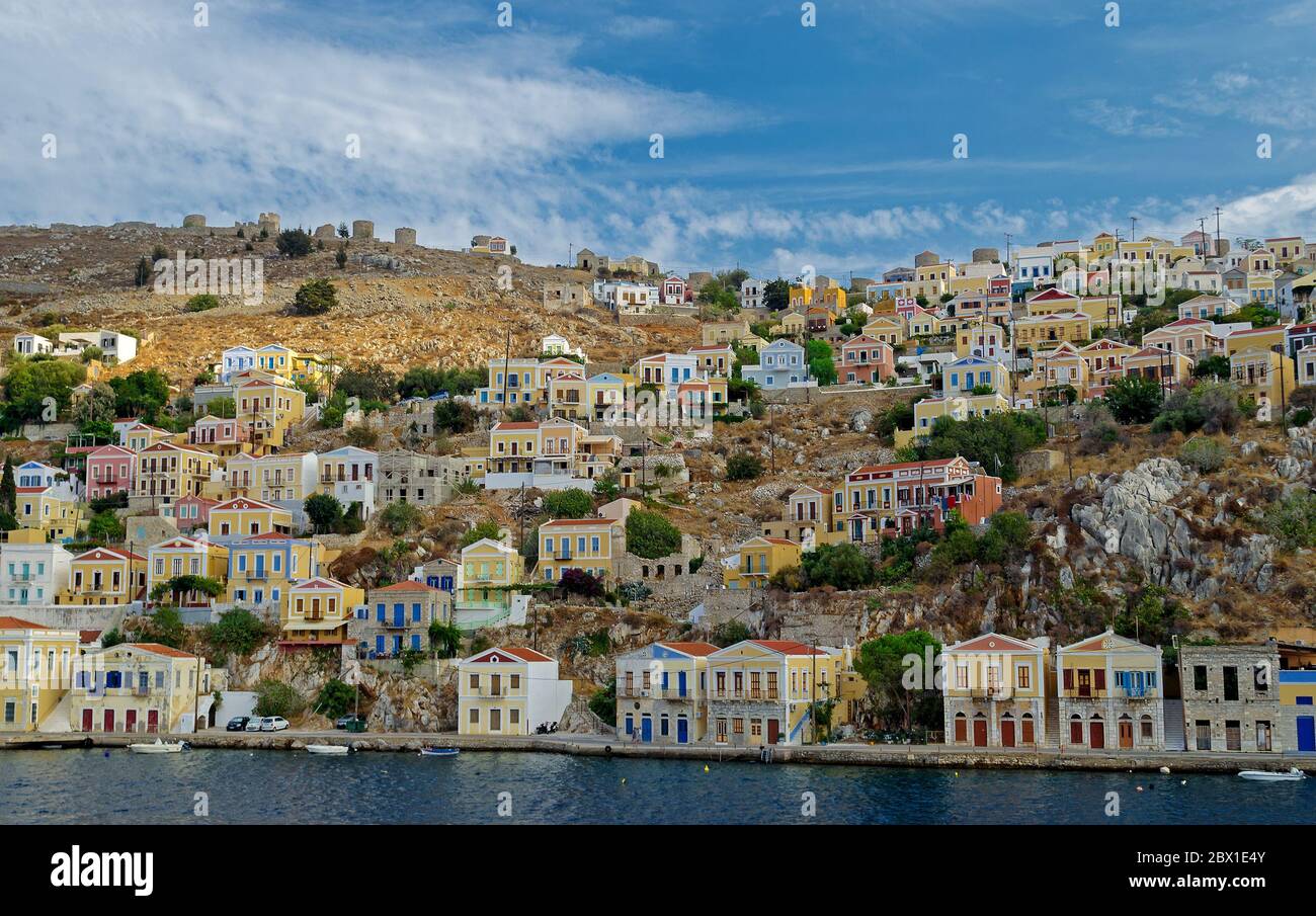 Symi greece neoclassical buildings hi-res stock photography and images ...