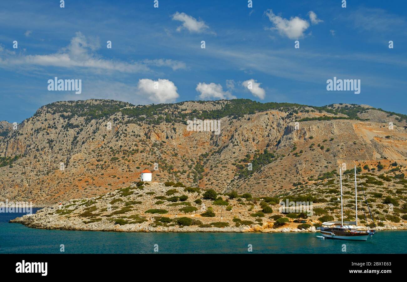 Panormitis bay symi greece hi-res stock photography and images - Alamy