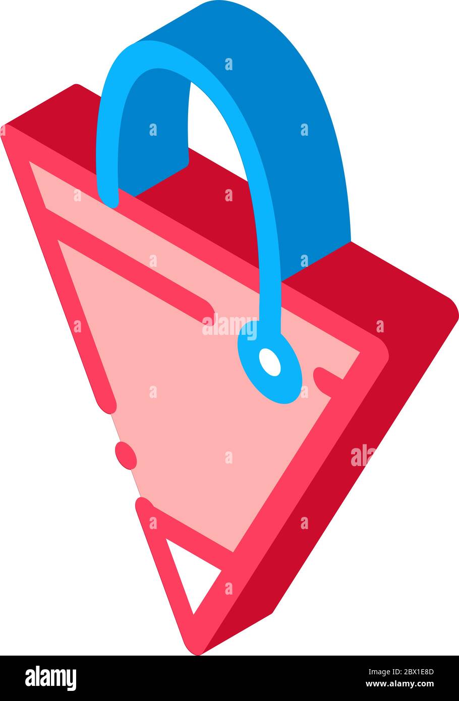 Fire Triangle Bucket isometric icon vector illustration Stock Vector ...