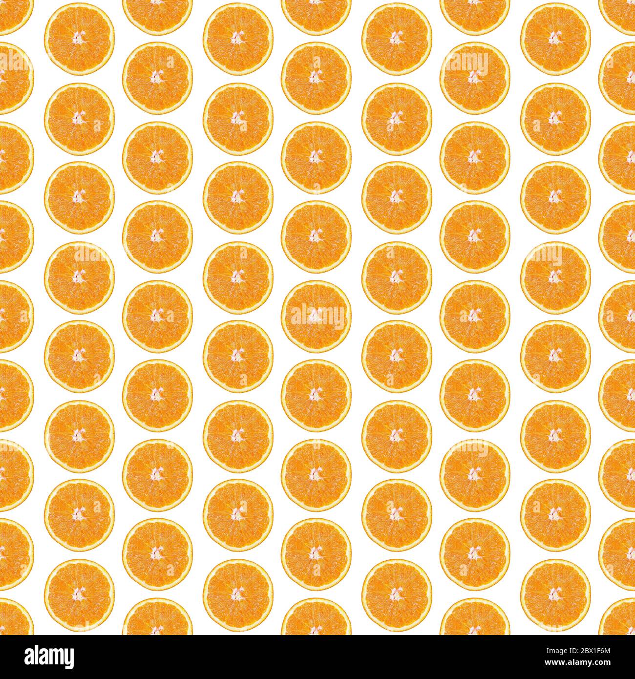 Seamless infinity pattern of isolated slices of orange. Wallpaper for ...