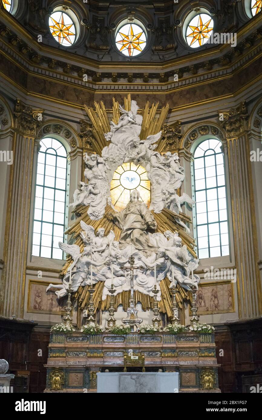 Main altar of the Naples cathedral, Naples, Italy Stock Photo - Alamy