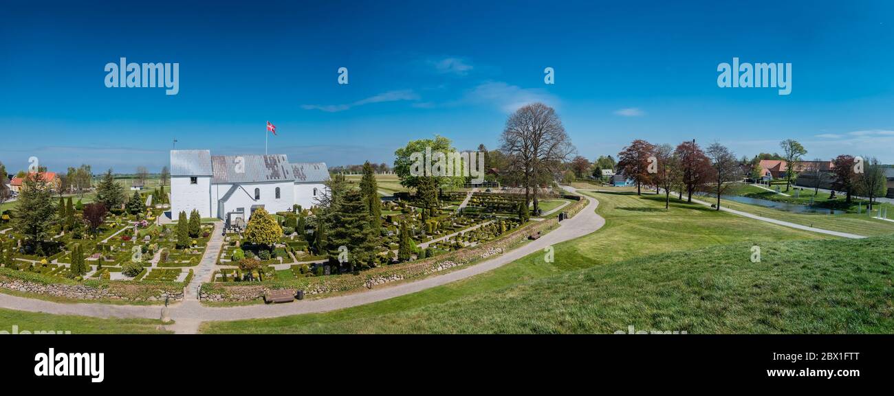 Jelling national monuments mounds in Jelling, Denmark Stock Photo - Alamy