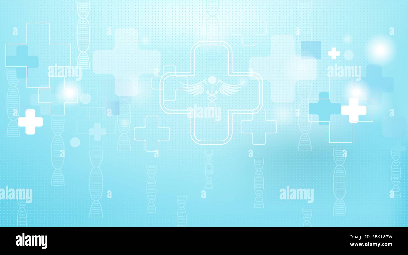 Geometric symbol background In blue tones (medical Stock Photo - Alamy