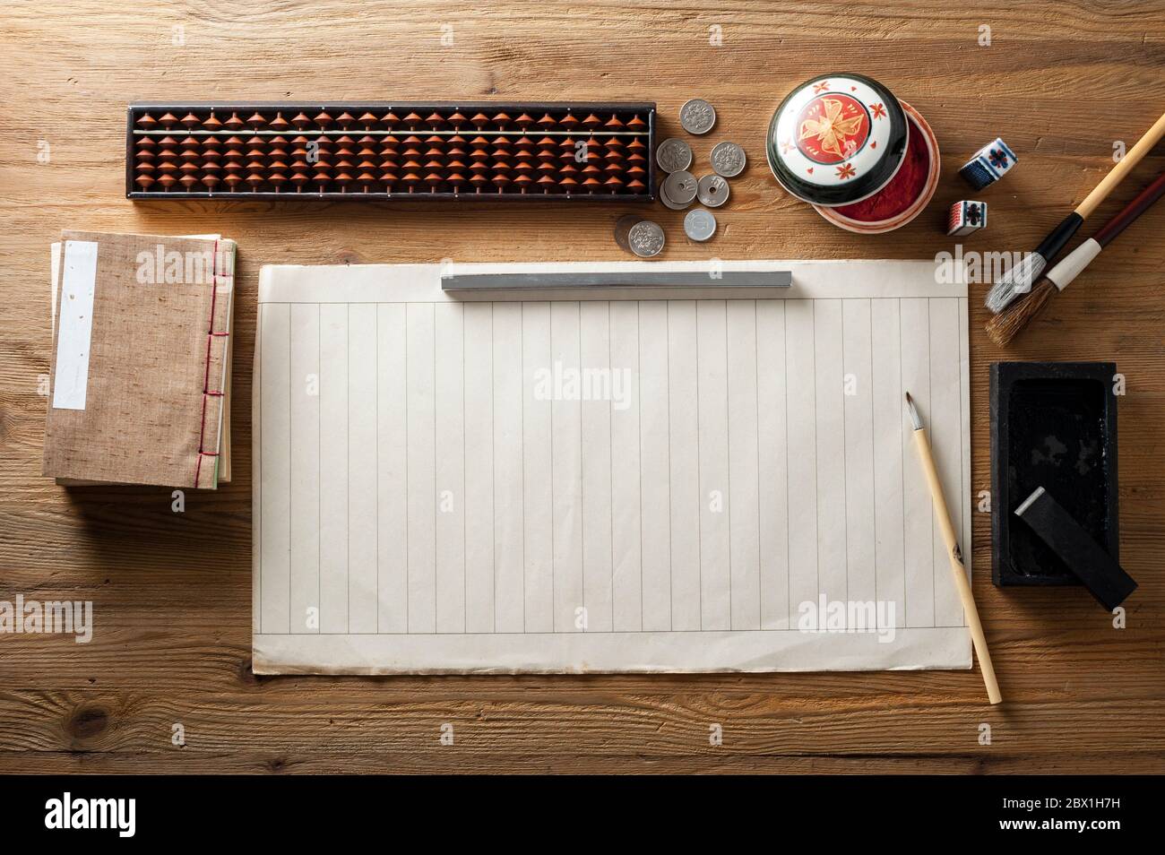 asia traditional desktop background with writing brush inkstone and ...