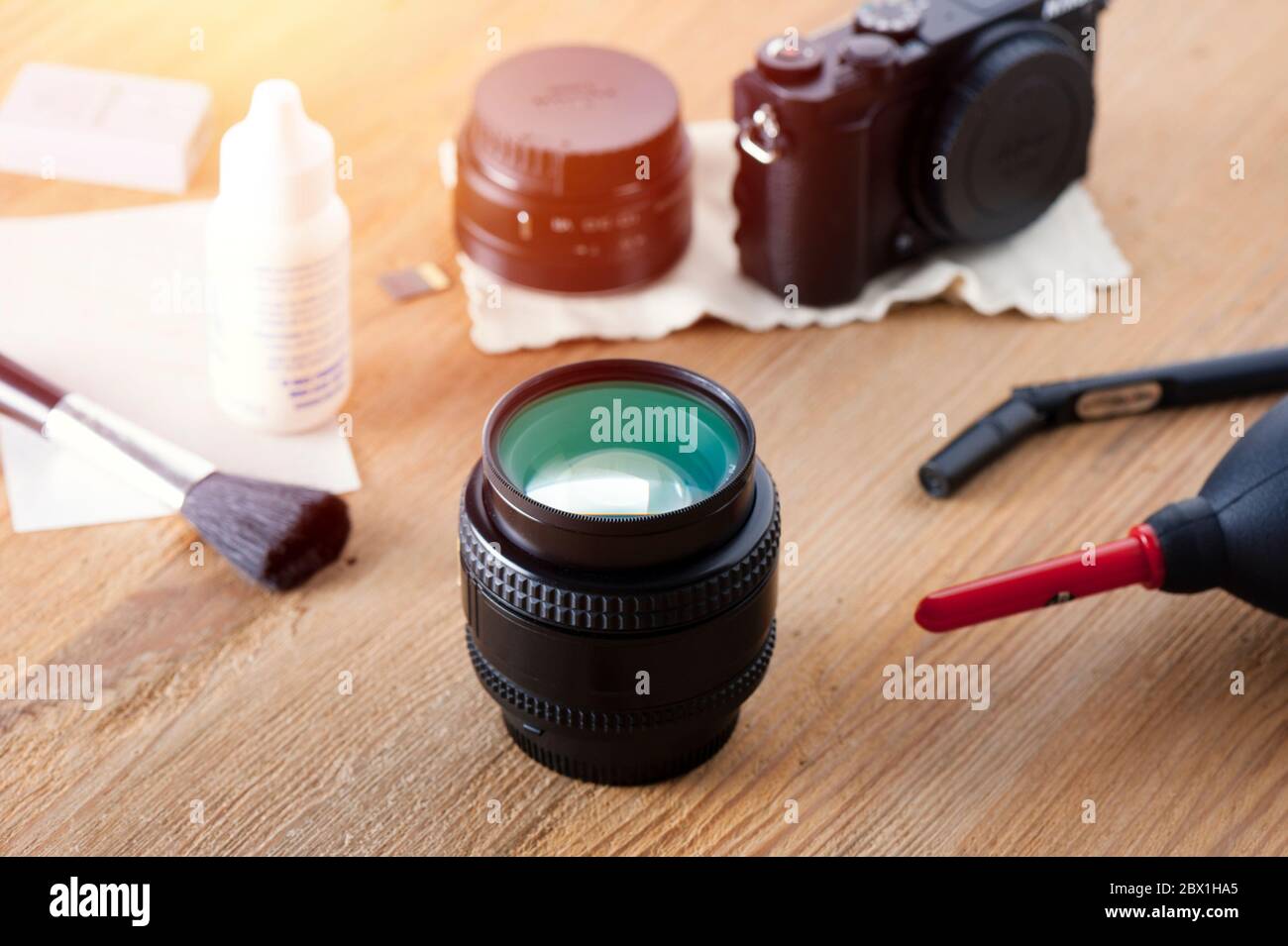 Camera and lens care. Camera cleaning kits and camera gears on ...