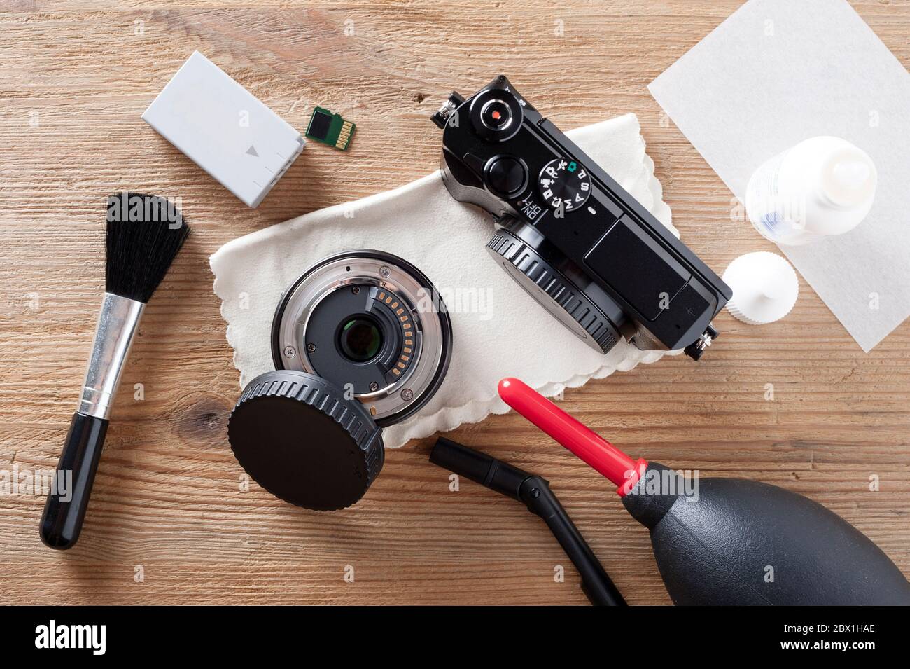 Camera and lens care. Camera cleaning kits and camera gears on ...