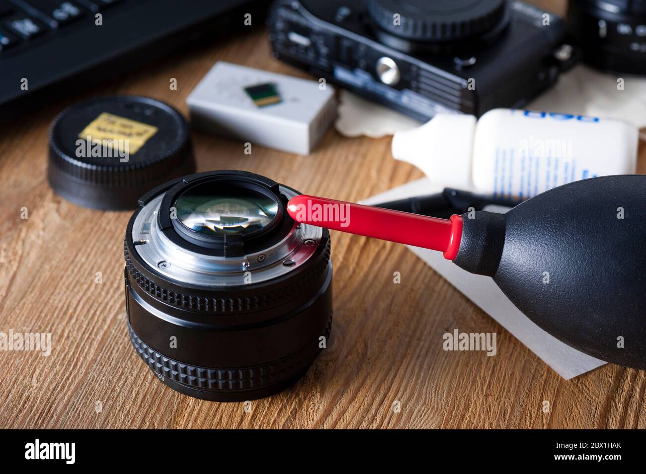 Camera and lens care. Camera cleaning kits and camera gears on ...