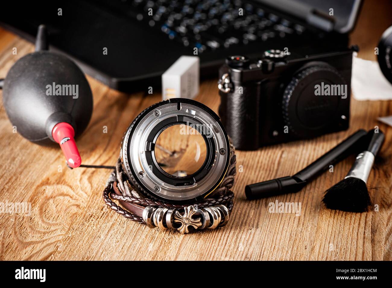 Camera and lens care. Camera cleaning kits and camera gears on ...