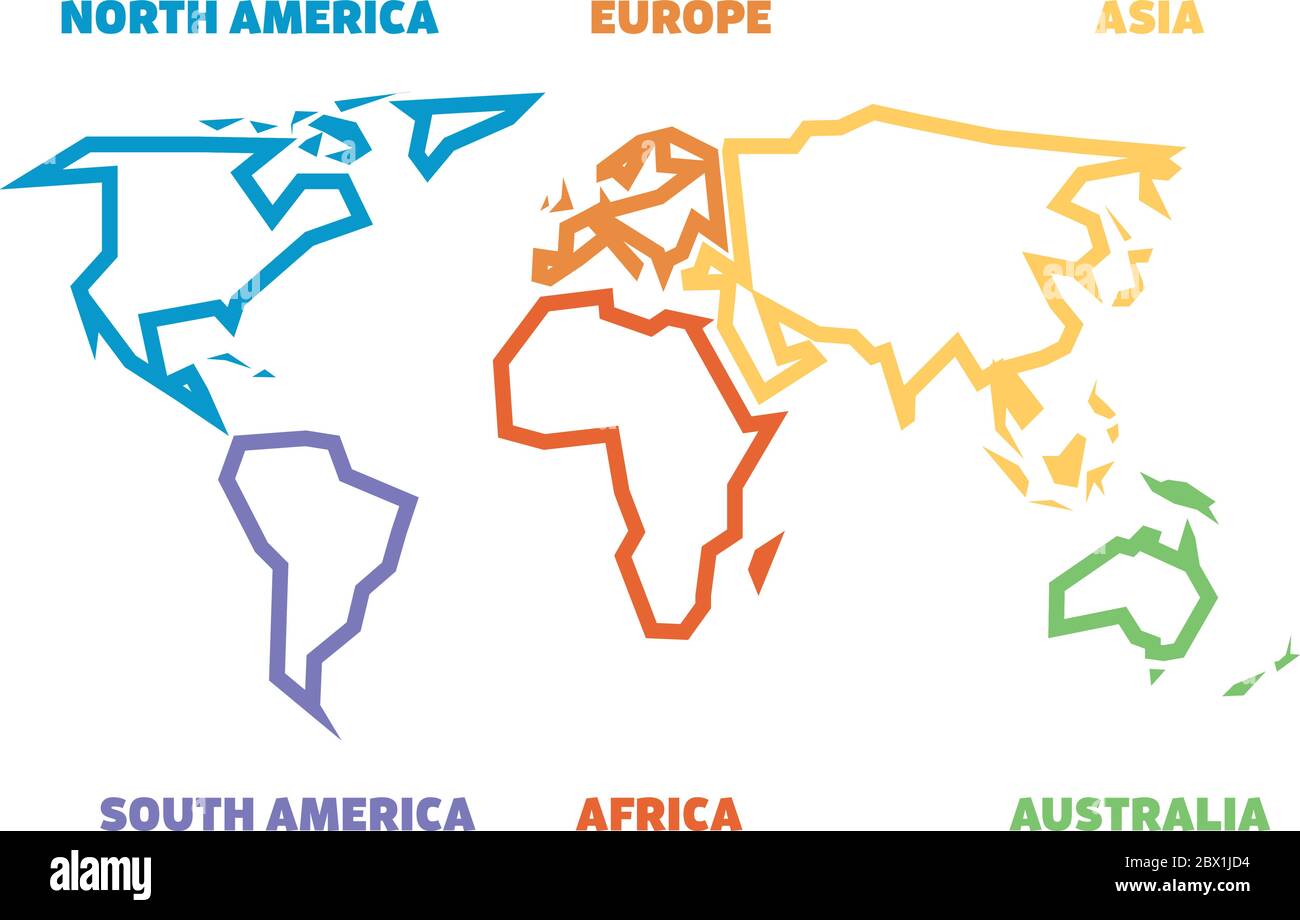 World Map Outline Continents - NBKomputer World Map Outline Continents - NBKomputer