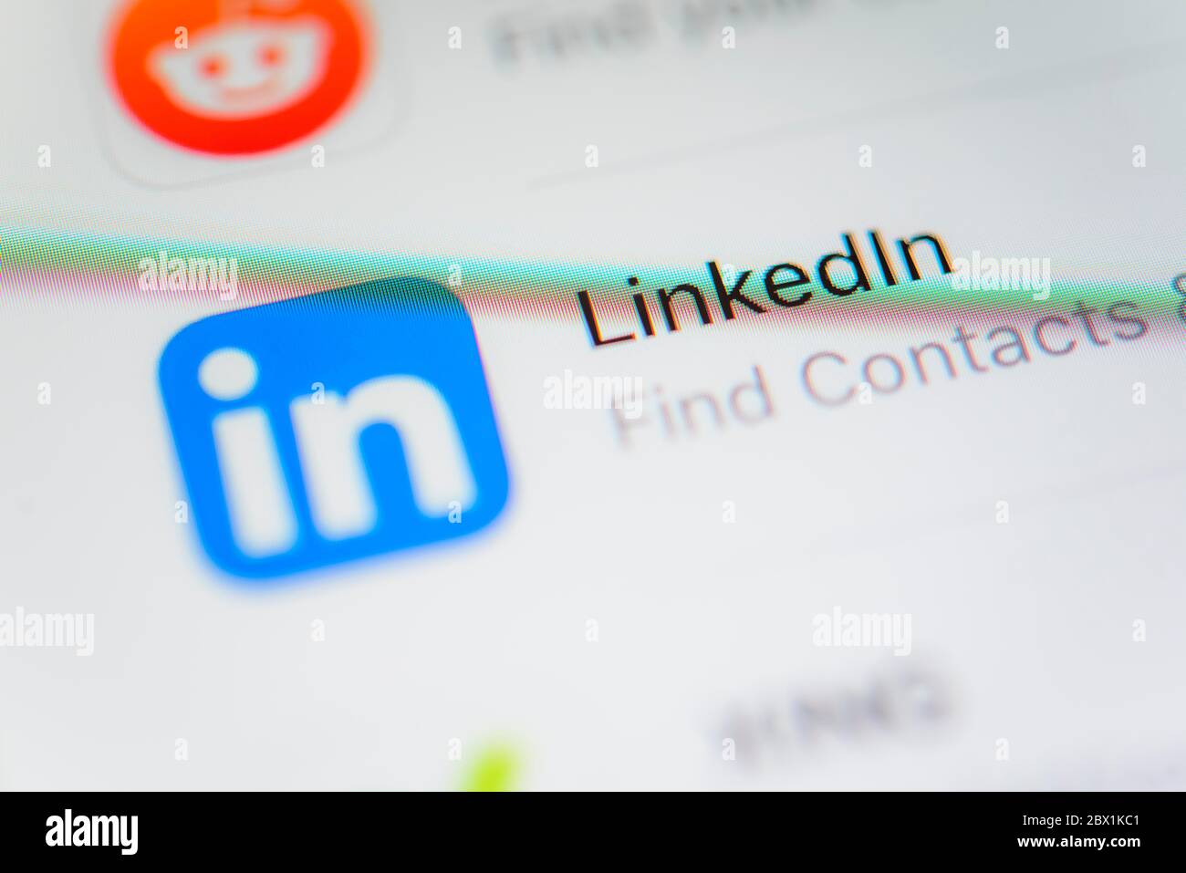 LinkedIn App, social network, app icon, screenshot, smartphone, detail ...