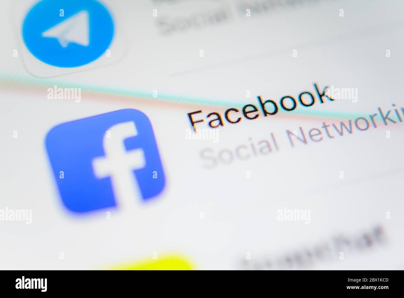 Facebook App, social network, app icon, screenshot, smartphone, detail ...