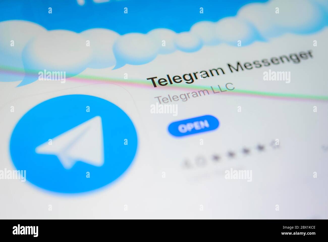 Telegram messenger hi-res stock photography and images - Alamy