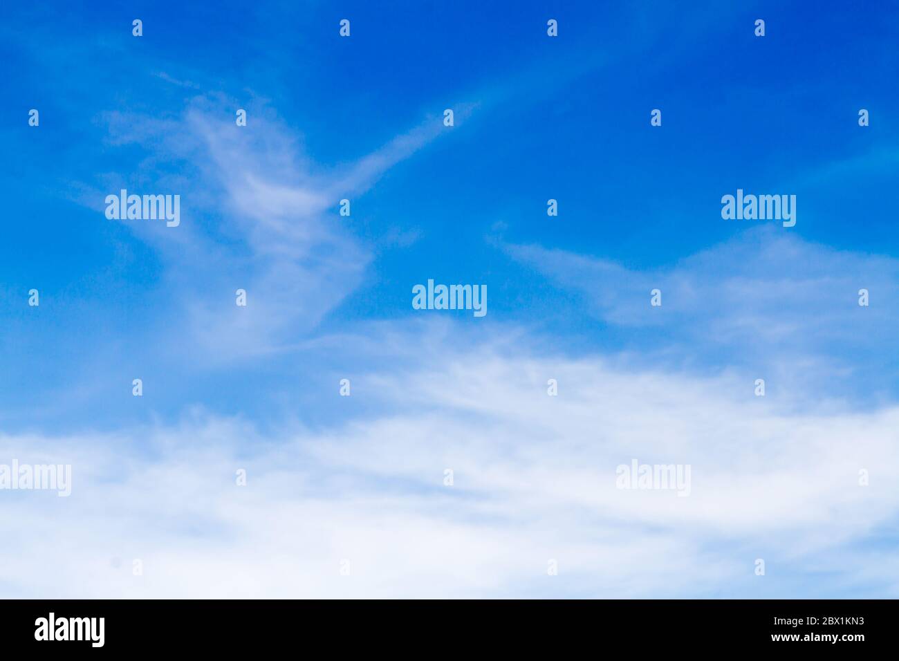 Blue sky background with white clouds.Blur or Defocus image Stock Photo ...