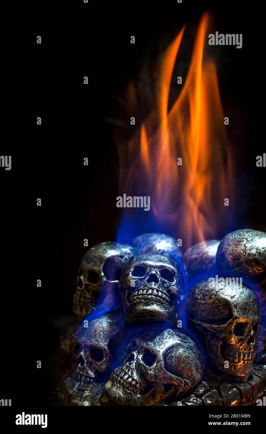 Fiery skeleton hi-res stock photography and images - Alamy