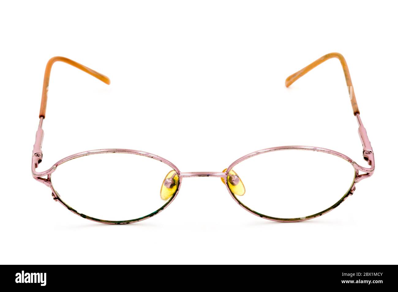 Eye glasses isolated on white background Stock Photo - Alamy