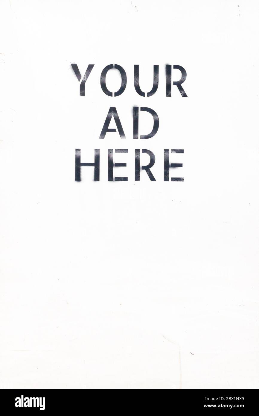 Your ad here Stock Photo - Alamy