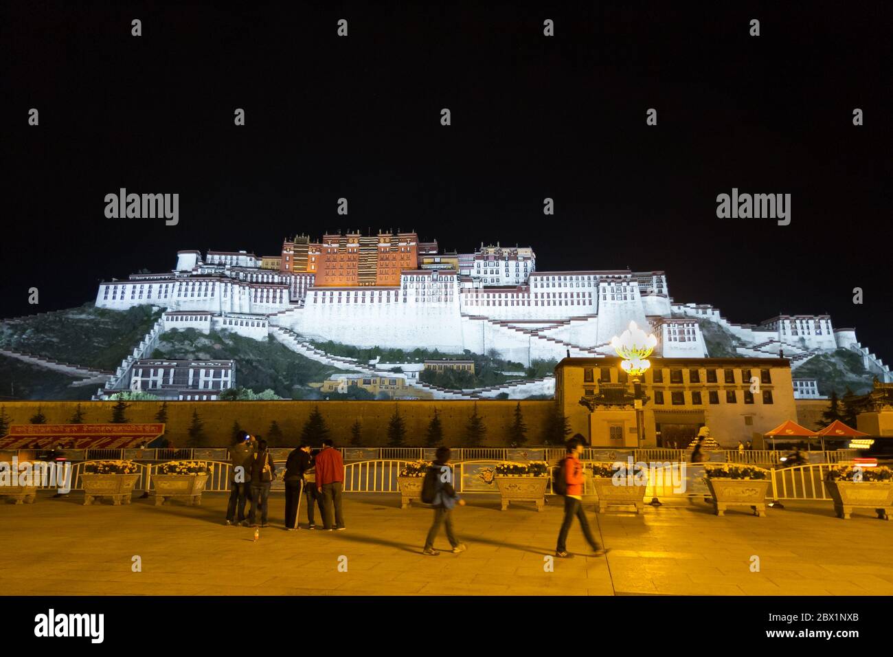 Lhasa, Tibet / China - August 20, 2012: The Potala Monastery in the ...