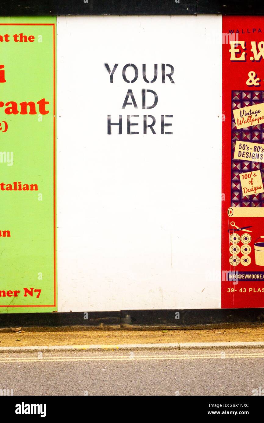 Your ad here Stock Photo - Alamy