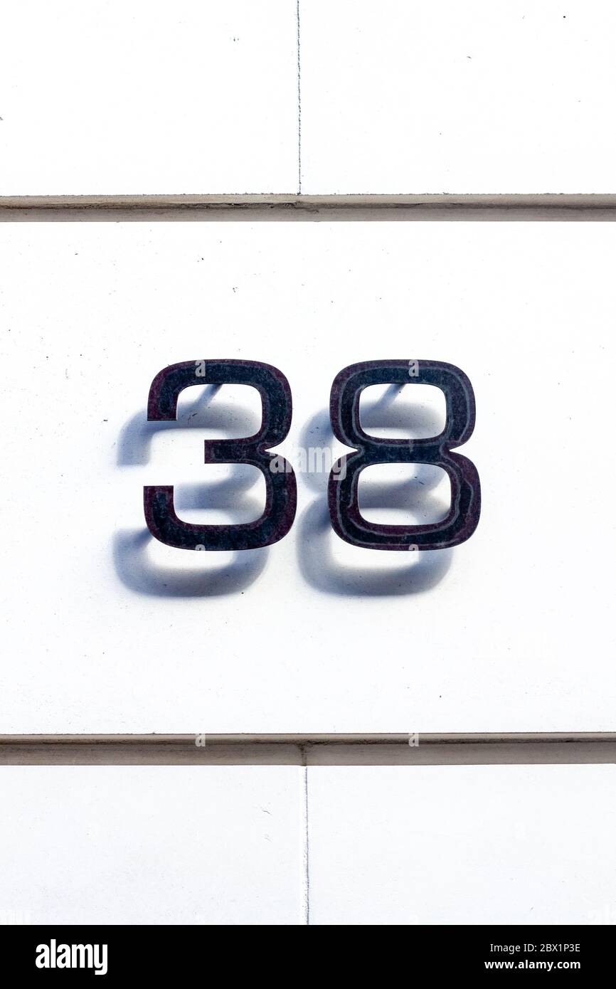 Number 38 hi-res stock photography and images - Alamy
